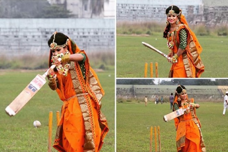 इस महिला क्रिकेटर ने रचाई शादी, बल्ले से शाॅट लगाकर करवाया फोटोशूट ...